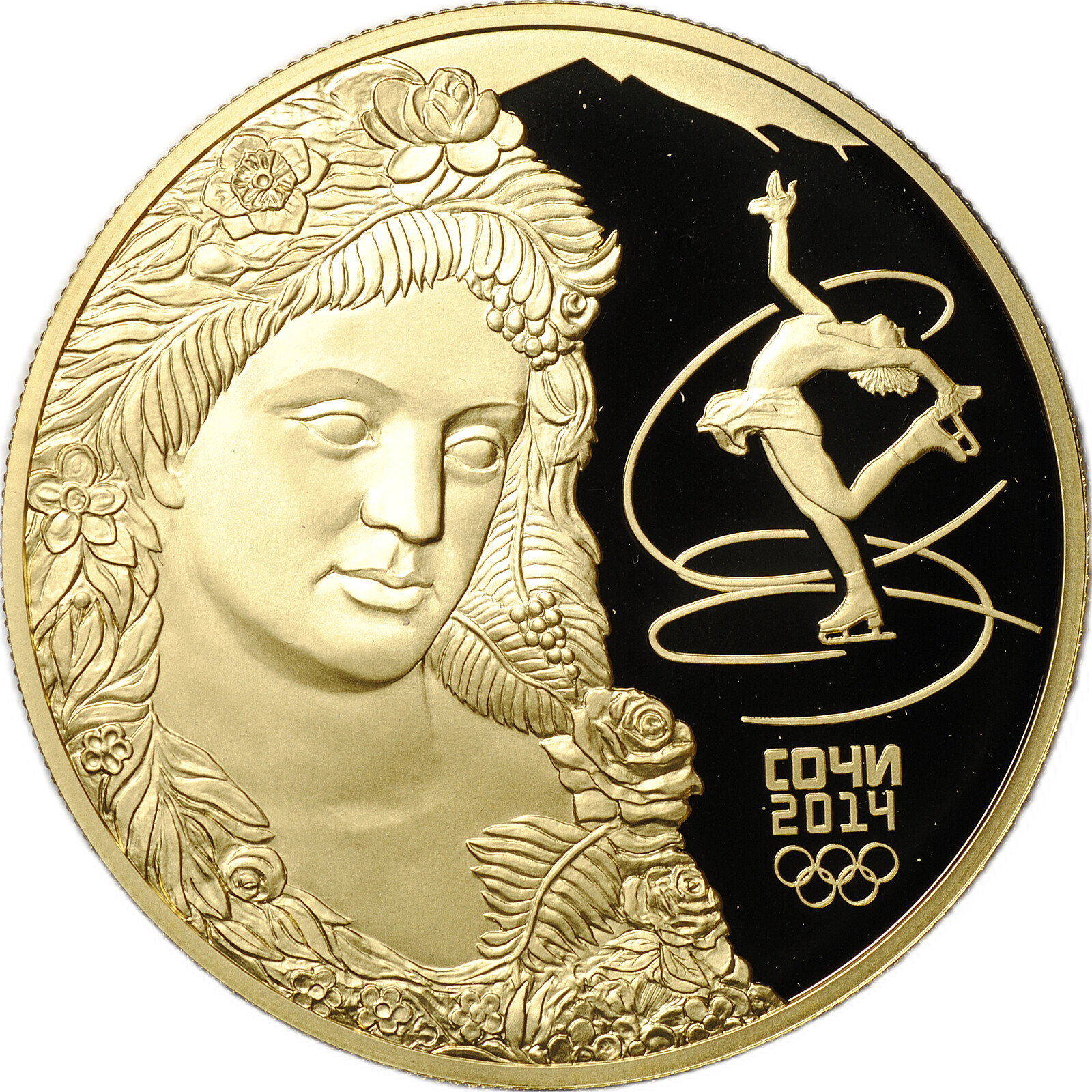 Монета 1000 рублей 2014 СПМД Олимпиада Сочи Флора - купить по цене ...
