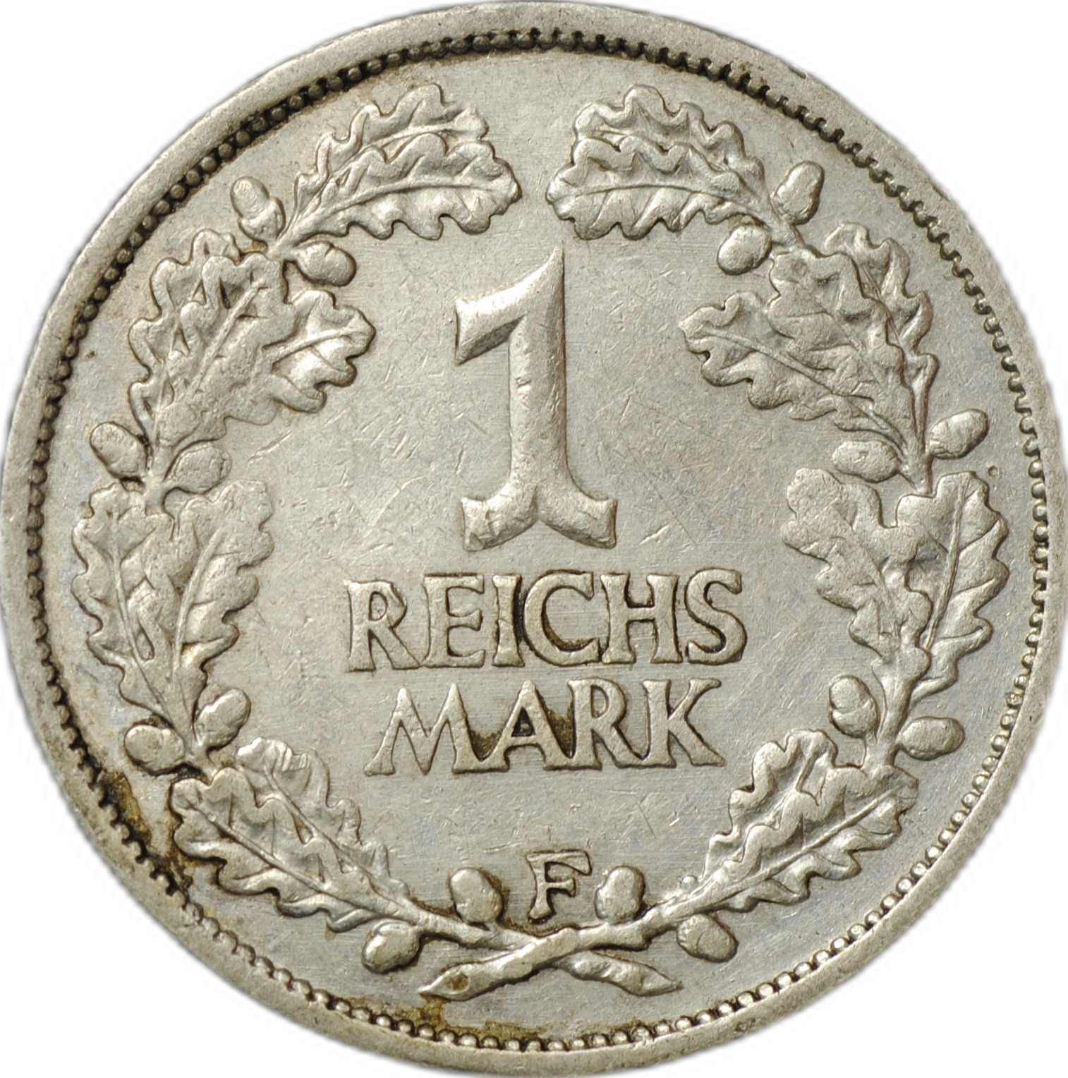 Монета 1 рейхсмарка 1925 F Штутгарт Германия - купить по цене 2 700 руб ...